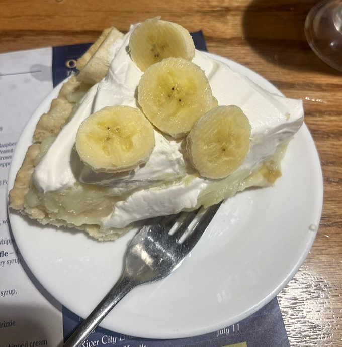 Banana cream pie with whipped cream&mdash;because sometimes you need fruit in your dessert to feel slightly virtuous.