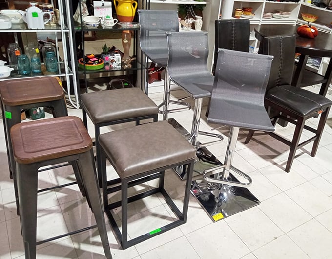 Bar stool bonanza where kitchen counter real estate meets posterior comfort. These sleek seats would make even mundane Monday morning breakfasts feel like cocktail hour.