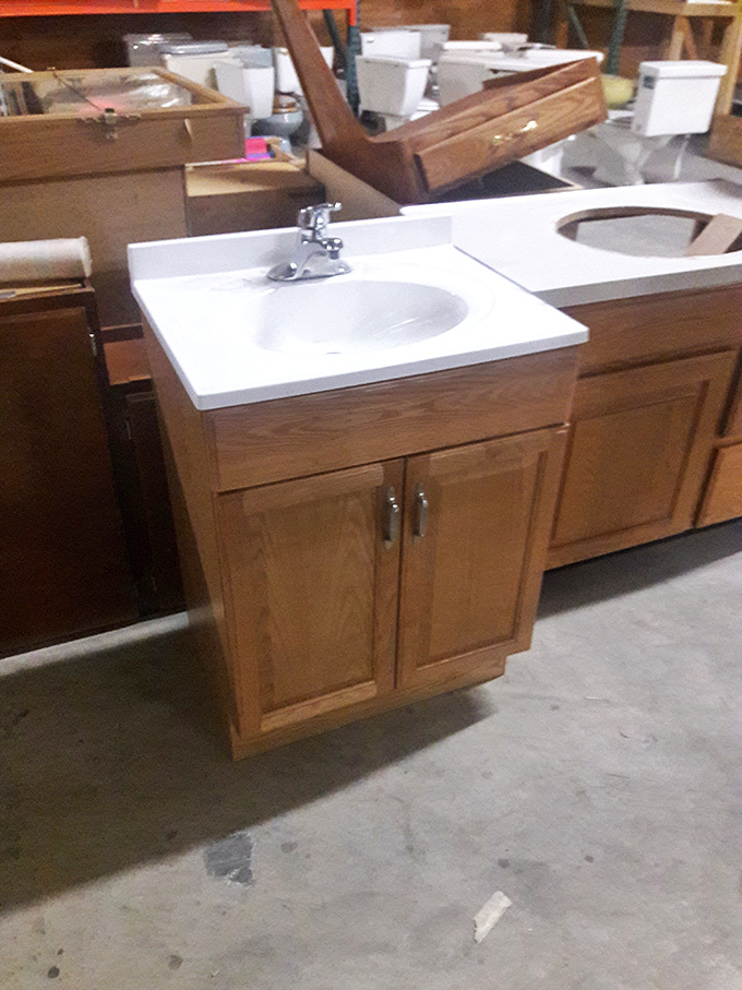 This bathroom vanity isn't just functional – it's the foundation for your Pinterest-worthy bathroom renovation dreams.