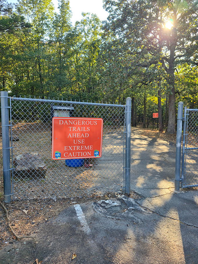 Dangerous Trails Ahead &ndash; nature's way of saying "the best views require a bit of effort and caution."