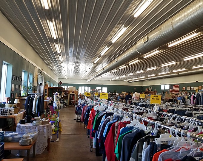 The main floor stretches like a department store from yesteryear, minus the aggressive perfume salespeople and inflated prices.