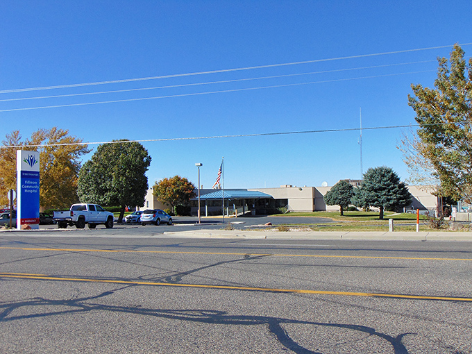 Fillmore's community hospital stands ready to serve, though hopefully your only emergency will be running out of memory on your camera.