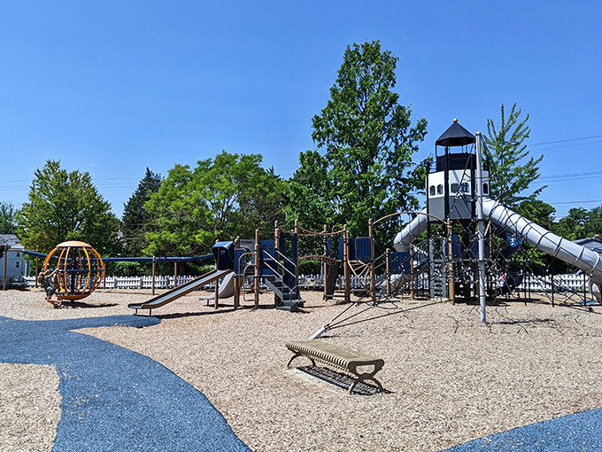 Even paradise needs a playground! Jamestown's community park offers state-of-the-art equipment where kids burn energy while parents dream of nap time.
