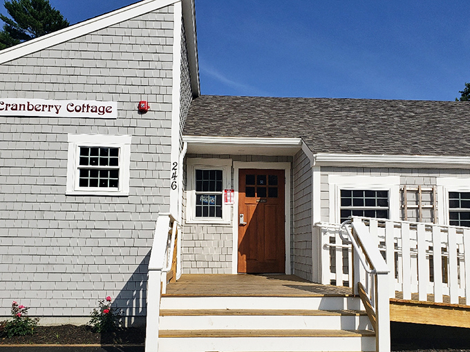 Cranberry Cottage embodies coastal charm with its weathered shingles and white trim &ndash; the kind of place that makes you want to write a novel.