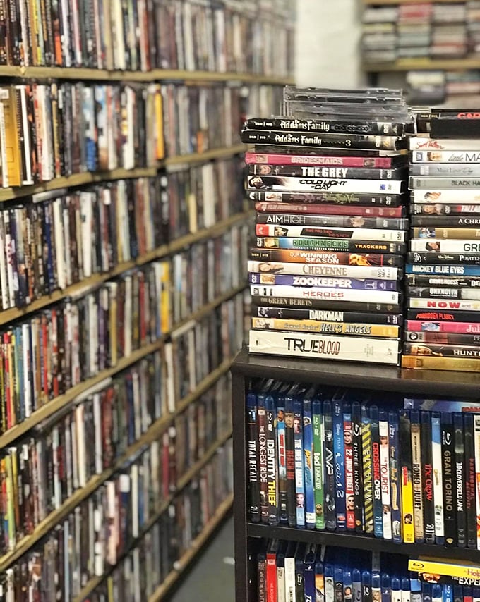 The DVD collection that would make any movie night legendary&mdash;from True Blood to Zookeeper, it's a physical Netflix from the days before streaming.