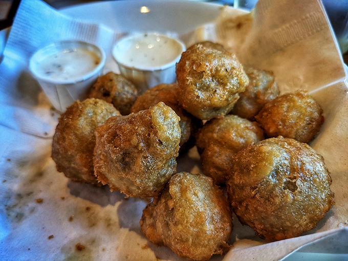 Fried mushrooms that convert even the most dedicated mushroom skeptics into believers with one crispy, savory bite.