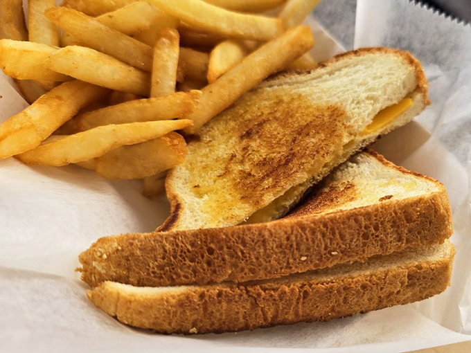The humble grilled cheese proves that sometimes the simplest pleasures are the most profound. Golden, buttery, and perfectly melted.