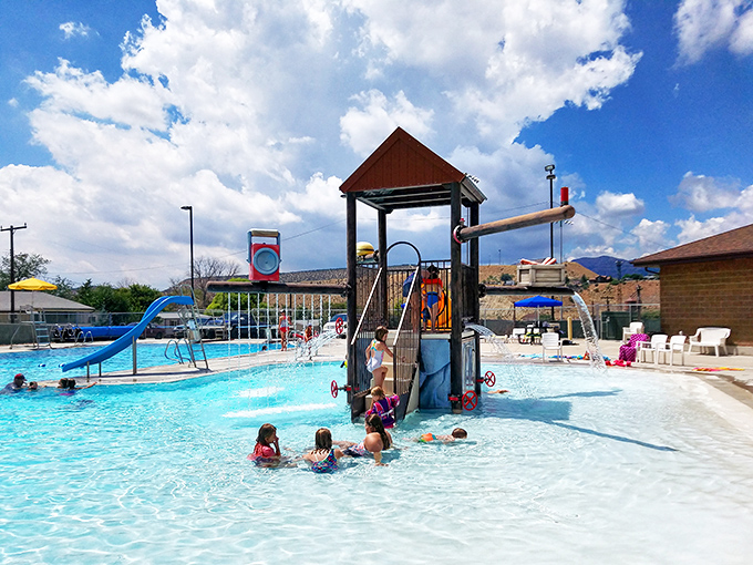 Summer in Helper means affordable fun at the city pool. Who needs expensive water parks when you've got slides, sunshine, and mountain backdrops?