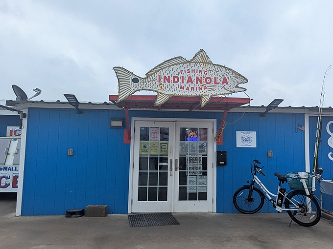 Indianola Fishing Marina wears its purpose on its sign like a badge of honor. No pretense, just fish&mdash;exactly as it should be.
