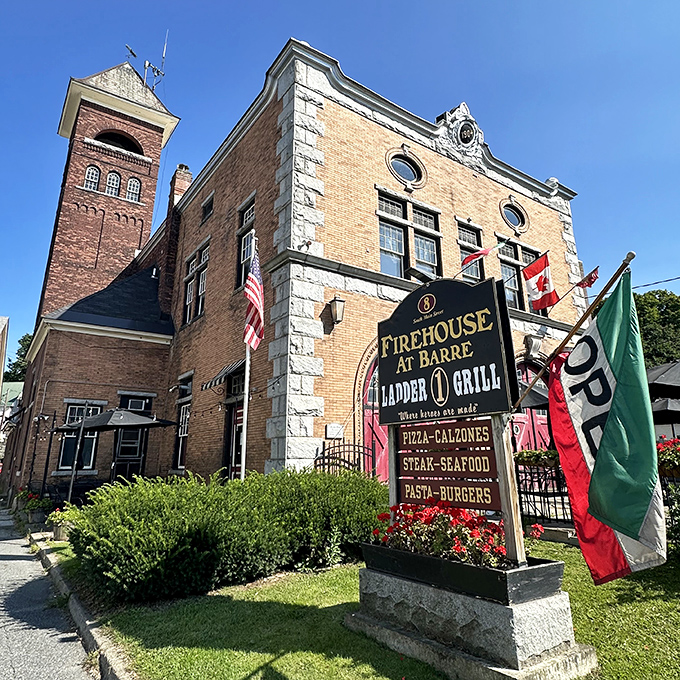 Ladder 1 Grill transformed this historic firehouse into a restaurant where the only emergency is deciding what to order.