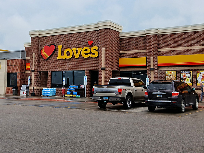 Even road-trip pit stops get the North Dakota treatment at Love's, where interstate convenience meets prairie hospitality.