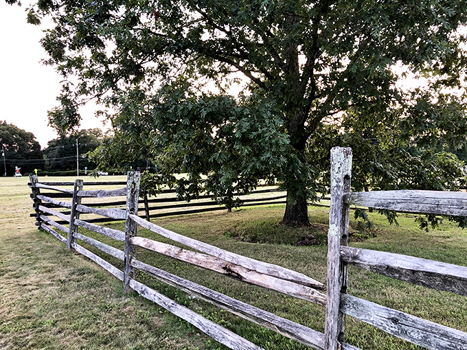 This rustic fence frames pastoral perfection&mdash;a scene that makes you wonder if Thomas Jefferson might have sketched similar views between writing declarations.