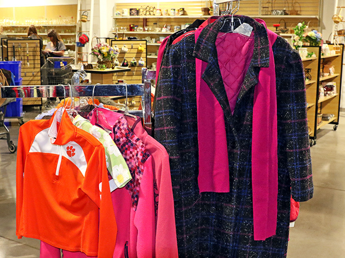 Vibrant pinks and patterns pop against neutral backgrounds &ndash; yesterday's fashion statements making tomorrow's style declarations.