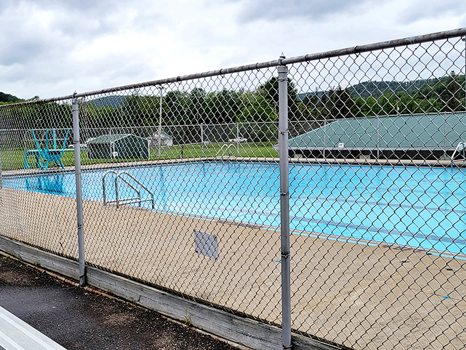 The community pool, surrounded by mountains and trees, offers summer refreshment with a view that puts fancy resort pools to shame. No infinity edge needed when you have infinity views.
