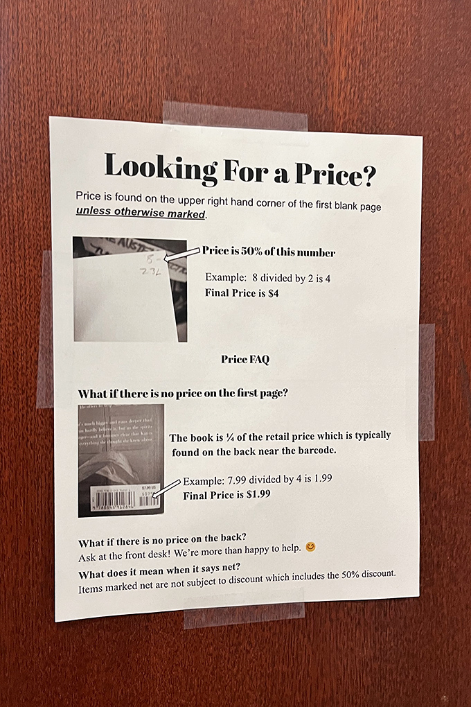 A pricing FAQ that proves this place wants you to find deals, not solve mathematical mysteries at checkout.