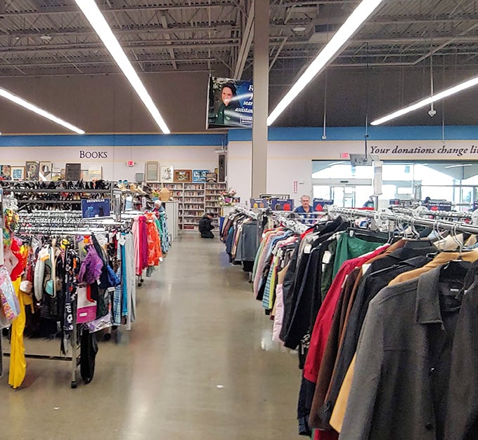 A canyon of clothing where fashion archaeology happens daily&mdash;dig deep enough and you'll find that perfect vintage treasure.