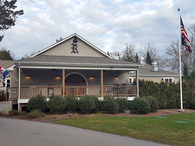 Porch sitting elevated to an art form. The Rathskeller's welcoming veranda invites visitors to linger longer, where conversations flow as easily as the local brews.