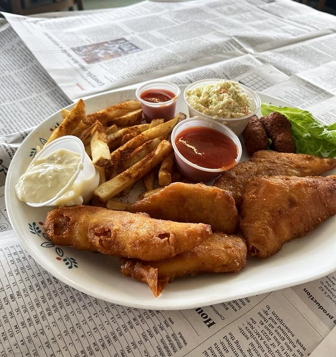 A seafood salad that proves healthy-ish eating doesn't mean sacrificing flavor&mdash;those plump shrimp are practically jumping off the plate.