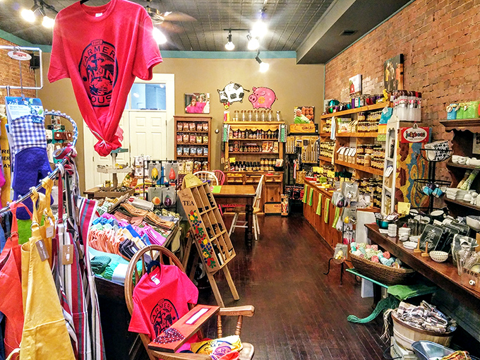 This isn't just another gift shop – The Farmer's House bursts with colorful treasures where every purchase supports vocational training for individuals with developmental disabilities.
