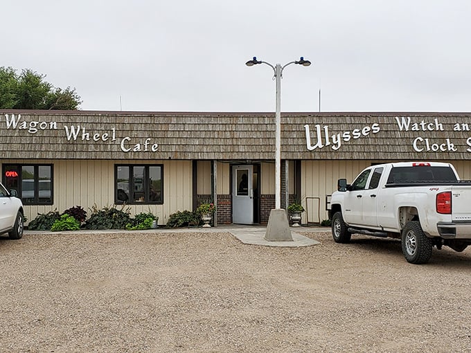The Wagon Wheel Cafe's unassuming exterior hides what locals know &ndash; this is where breakfast dreams come true.