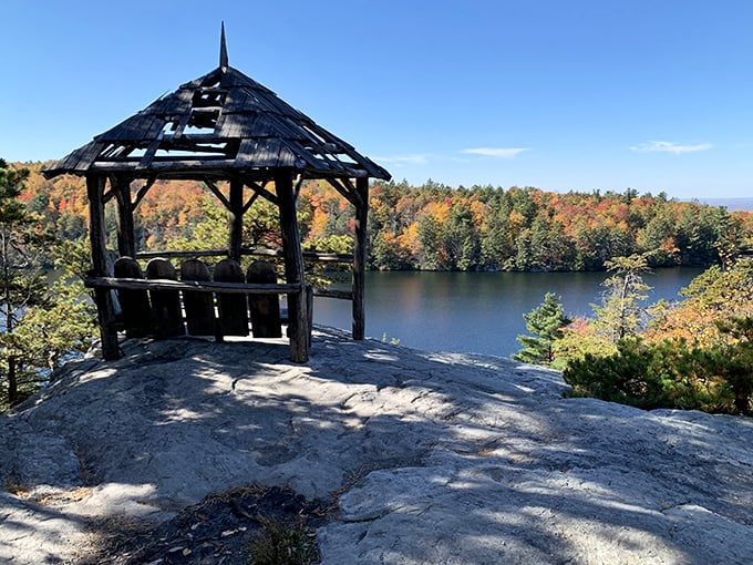 Nature's perfect observation deck. This rustic gazebo frames postcard-worthy views that no Instagram filter could possibly improve.