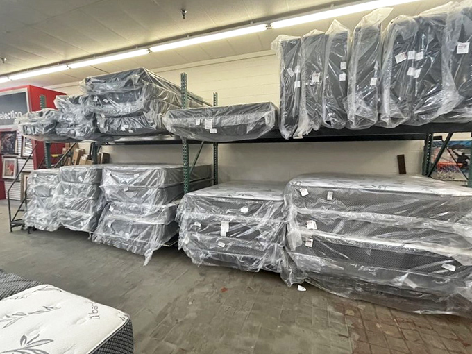 Mattresses stacked like pancakes, but considerably more comfortable for sleeping. Your back and wallet will thank you equally.