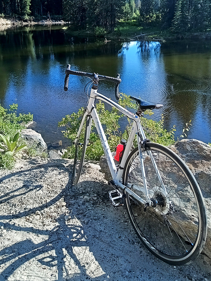 Bike with a view &ndash; where "taking a breather" becomes an excuse to soak in scenery that belongs on a postcard.