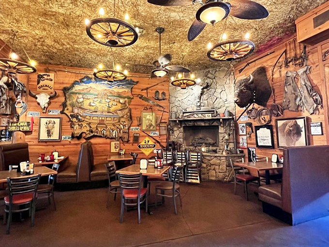 Every booth tells a story, with walls adorned in Western memorabilia that didn't come from some catalog&mdash;they came from history.