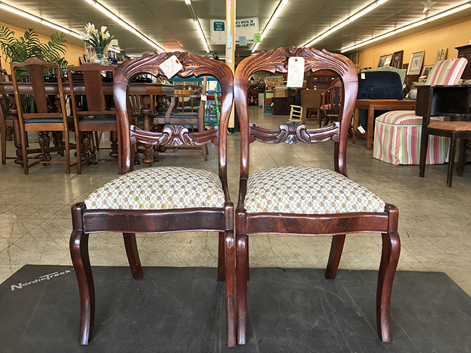 These elegant dining chairs have seen countless dinner conversations and are ready for many more. Craftsmanship that stands the test of time.