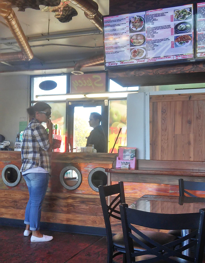 The moment of truth: customer meets menu. Life-changing food decisions happen at this counter every day.