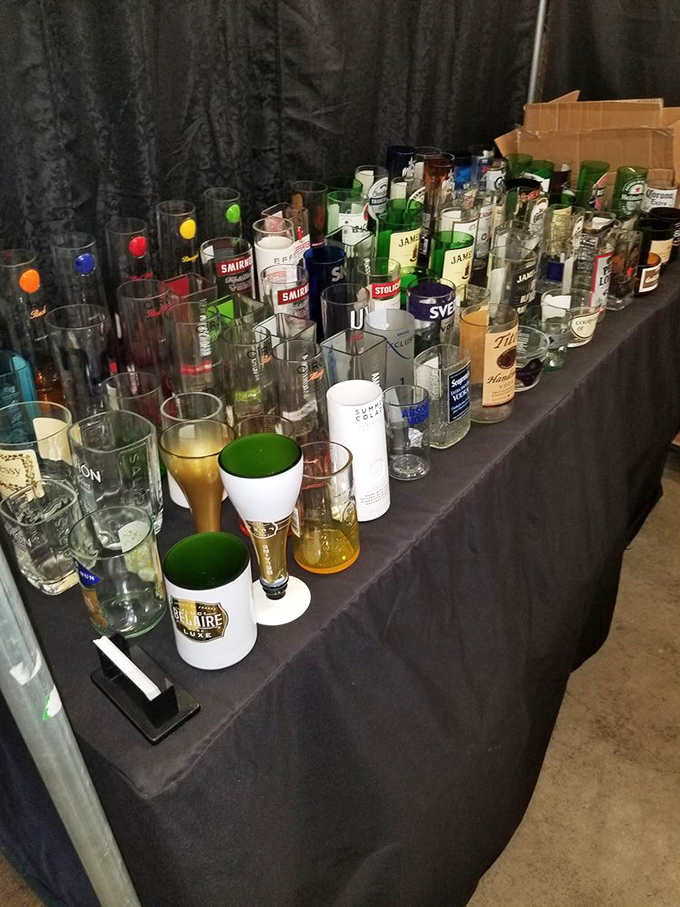 A battalion of glassware stands ready for your next toast. One person's discarded barware is another's cocktail renaissance.