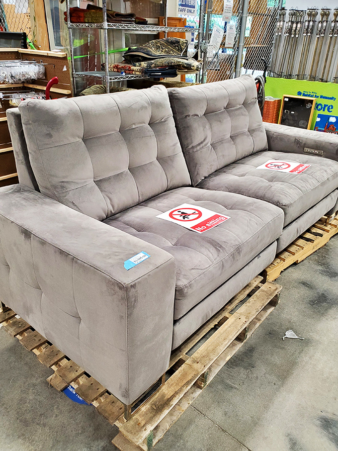 This tufted gray sofa isn't just comfortable&mdash;it's "accidentally nap for two hours" comfortable, with a price tag that won't give you nightmares.