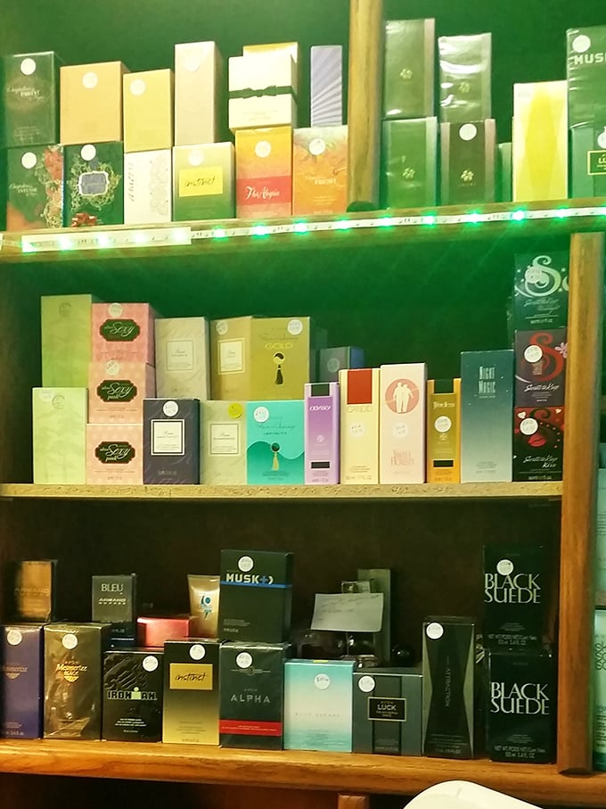 Perfume paradise! This colorful collection of fragrances promises that finding your signature scent is less about price and more about personality.