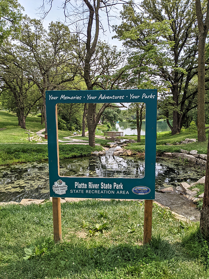 Nature's perfect photo frame captures the essence of "your parks." Selfie opportunities don't get more on-the-nose than this.