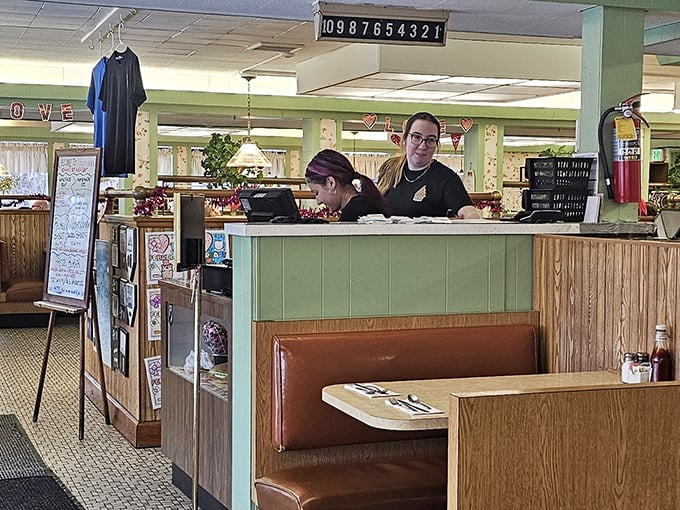 The staff keeps the Miner-Dunn legacy alive with every order. Their efficiency isn't corporate training&mdash;it's the rhythm of a place that knows exactly what it is.