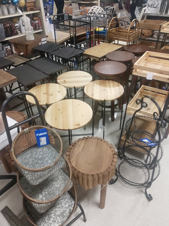 Furniture finds that transform empty corners into conversation pieces. These stools and side tables are practically begging to host your morning coffee.