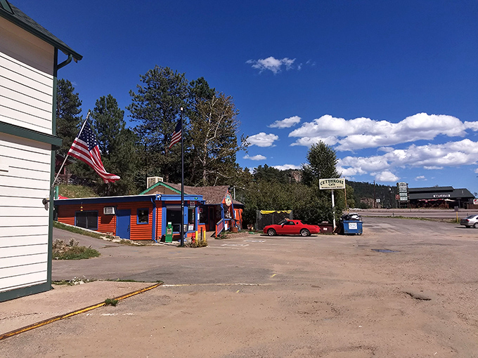 A splash of color in Bailey's landscape, the cafe stands out like a character actor who steals every scene in a Hollywood blockbuster.
