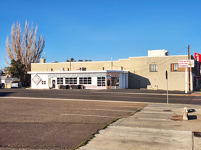 From this angle, Broadway Burger Station looks almost modest&mdash;like Superman disguised as Clark Kent.