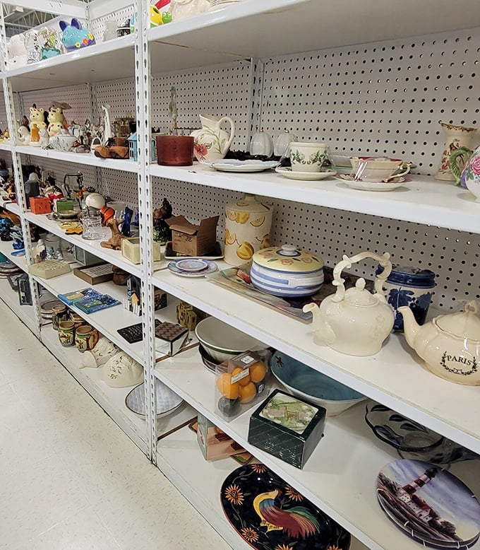 Teapots and serving dishes that would make your grandmother proud. Each piece whispers of dinner parties past and brunches yet to come.