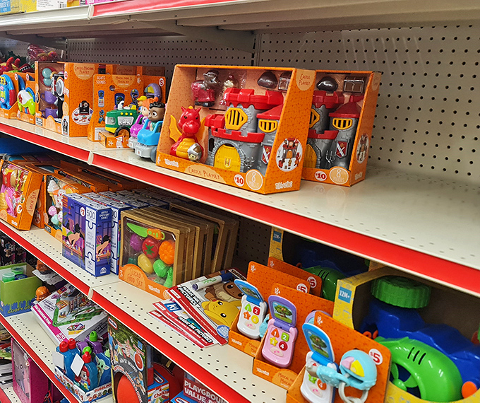 Toy treasures await young explorers &ndash; proof that even in remote Nevada, imagination and playtime remain universal priorities.