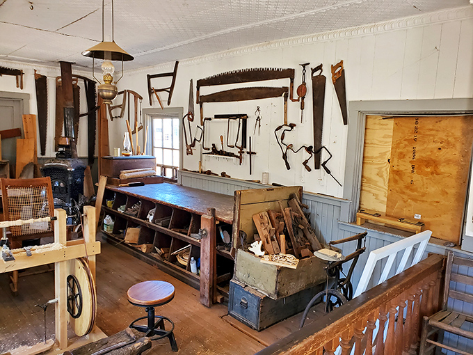 Tools of bygone craftsmanship line the walls, each one telling the story of when "handmade" wasn't a luxury marketing term&mdash;it was just called "made."