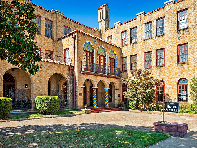 The historic Hotel Seville adds Spanish-inspired architectural flair to Harrison, proving small-town living doesn't mean sacrificing cultural aesthetics.