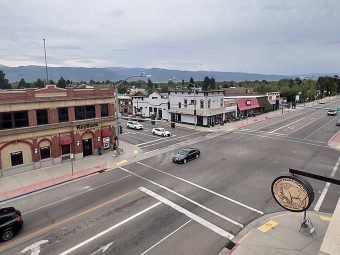 From above, Driggs reveals itself as a perfect grid of possibility, surrounded by nature's magnificent disorder.