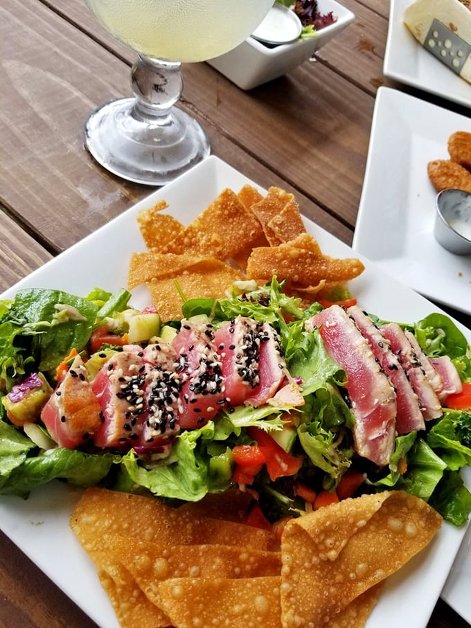 Seared ahi tuna salad that makes eating greens feel like an indulgence rather than a virtuous chore.