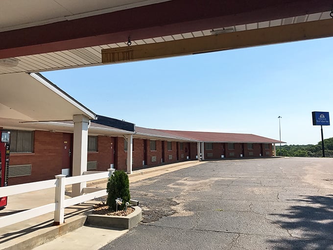 This modest motel offers weary travelers a place to rest their heads without pretension—just honest hospitality at highway-friendly rates.