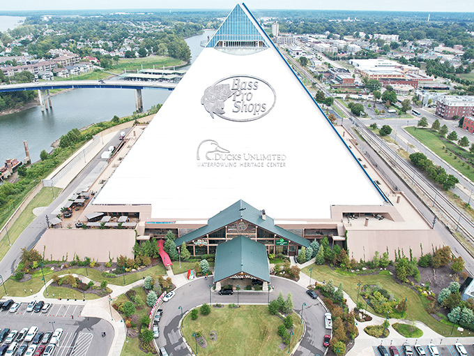 Bass Pro Shops' massive pyramid might be the only fishing store visible from space &ndash; Memphis's modern monument to outdoor adventure.