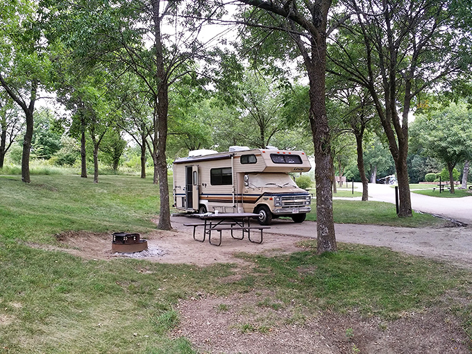 RV camping spots offer the perfect balance of "getting away from it all" while still bringing most of home's comforts along.