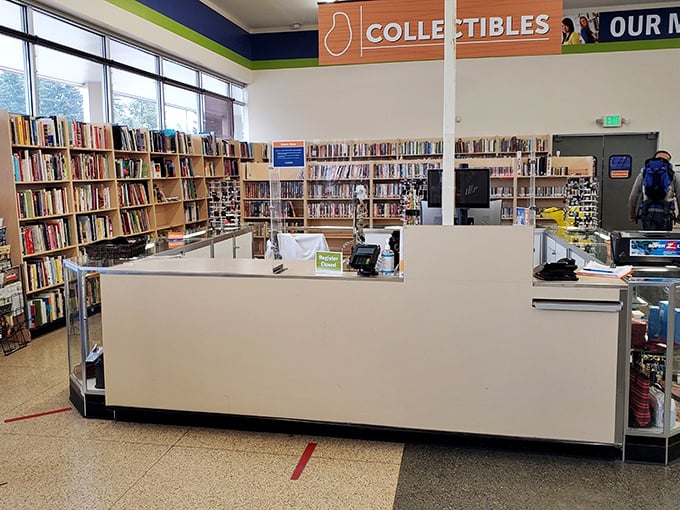 Book lovers' nirvana! This well-organized literary corner houses everything from bestsellers to obscure treasures waiting for their next reader.