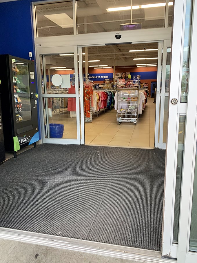 The entrance to wonderland&mdash;where $35 transforms from coffee-and-muffin money into a complete wardrobe refresh with change to spare.