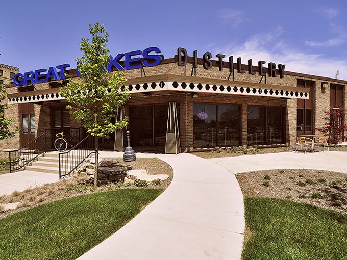 Great Lakes Distillery crafts spirits in a converted brick building where the only thing more authentic than the architecture is what's in your glass.